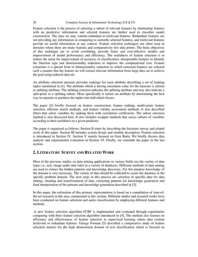 An efficient feature selection in | PDF