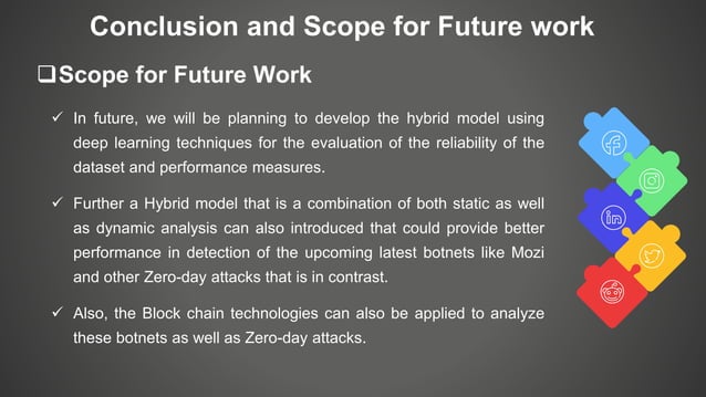 An Efficient Framework for Detection & Classification of IoT BotNet.pptx | Free Download