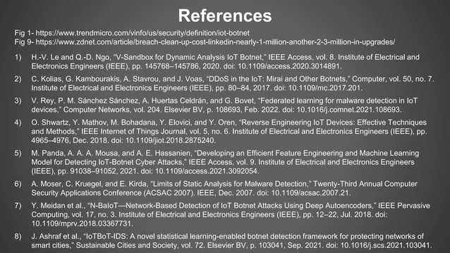 An Efficient Framework For Detection And Classification Of Iot Botnet Pptx