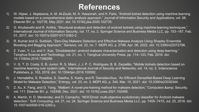 An Efficient Framework For Detection And Classification Of Iot Botnetpptx