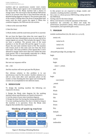 AN EFFICIENT IMPLEMENTATION OF AUTOMATIC WASHING MACHINE CONTROL SYSTEM ...