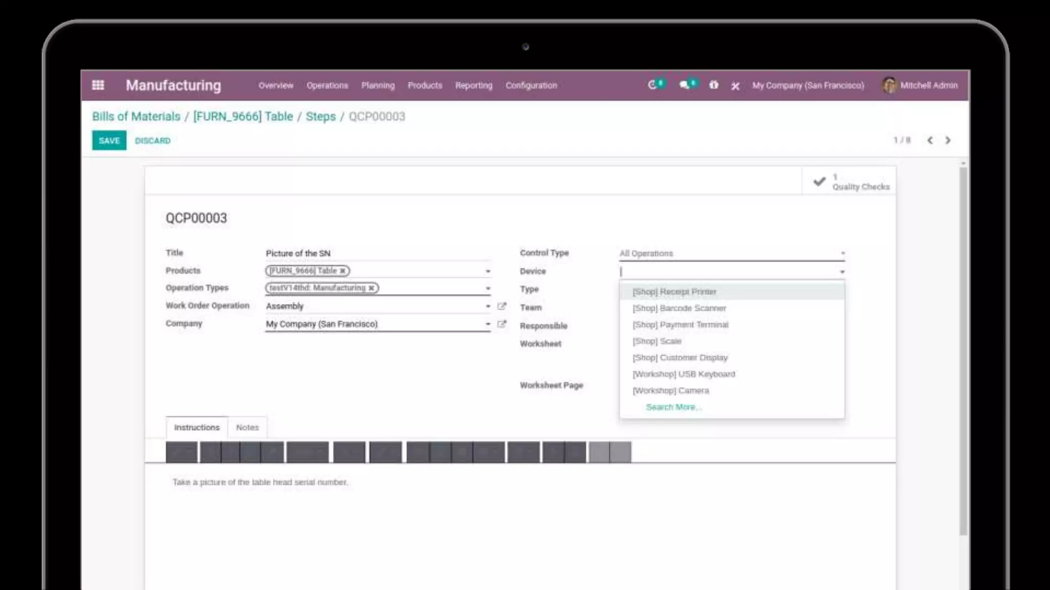 An Efficient Manufacturing Process with the Work Order Tablet View | PPTX