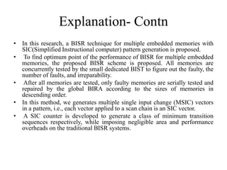 AN EFFICIENT MEMORY DESIGN FOR ERROR TOLERANT APPLICATION1.pptx | Free Download