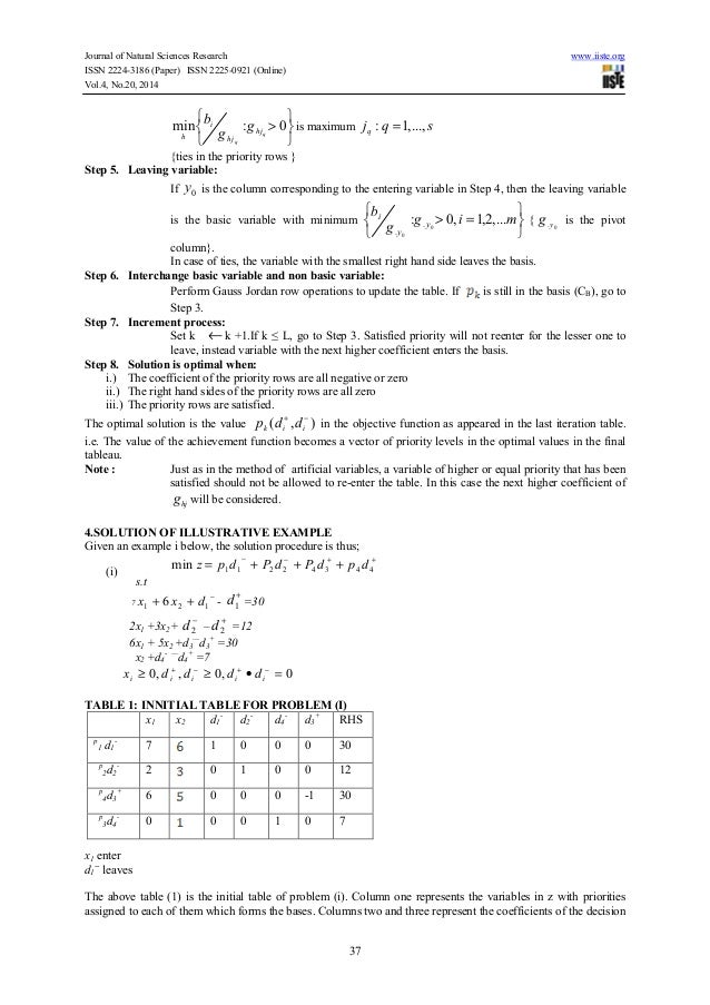 An efficient method of solving lexicographic linear goal programming
