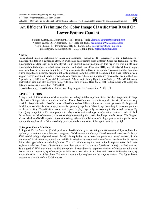 An efficient technique for color image classification based on lower feature content | PDF