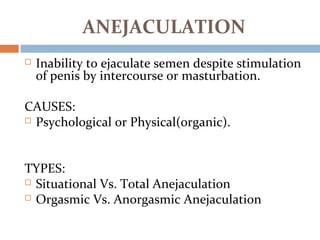 Anejaculation | PPT