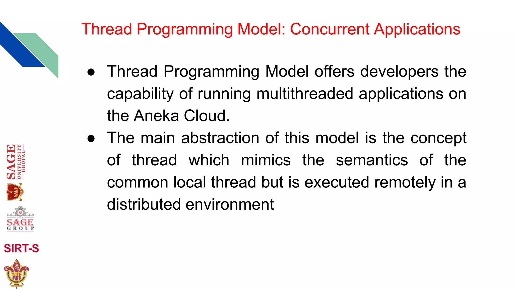 Introduction to Aneka, Aneka Model is explained | PPTX