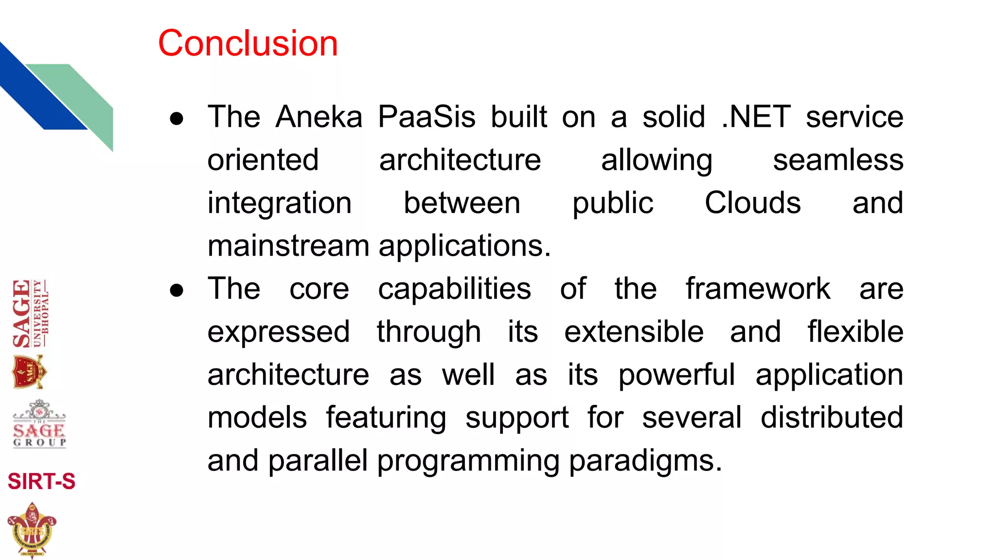 Introduction to Aneka, Aneka Model is explained | PPTX