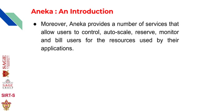 Introduction to Aneka, Aneka Model is explained | PPTX