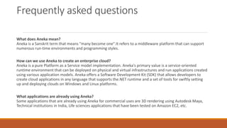 aneka.pptx | Cloud Computing | Internet