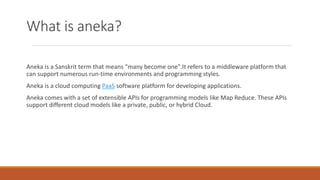 aneka.pptx | Cloud Computing | Internet