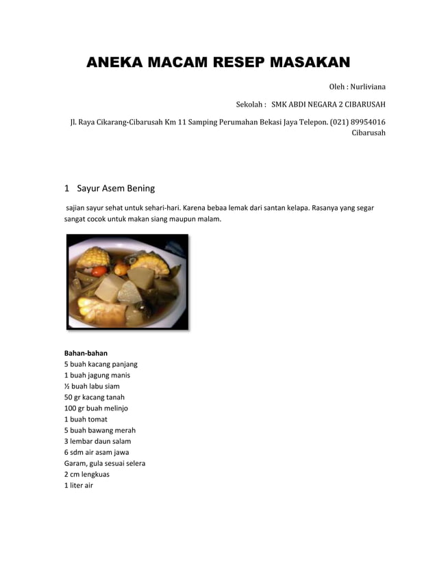 Resep makanan 98 | PDF
