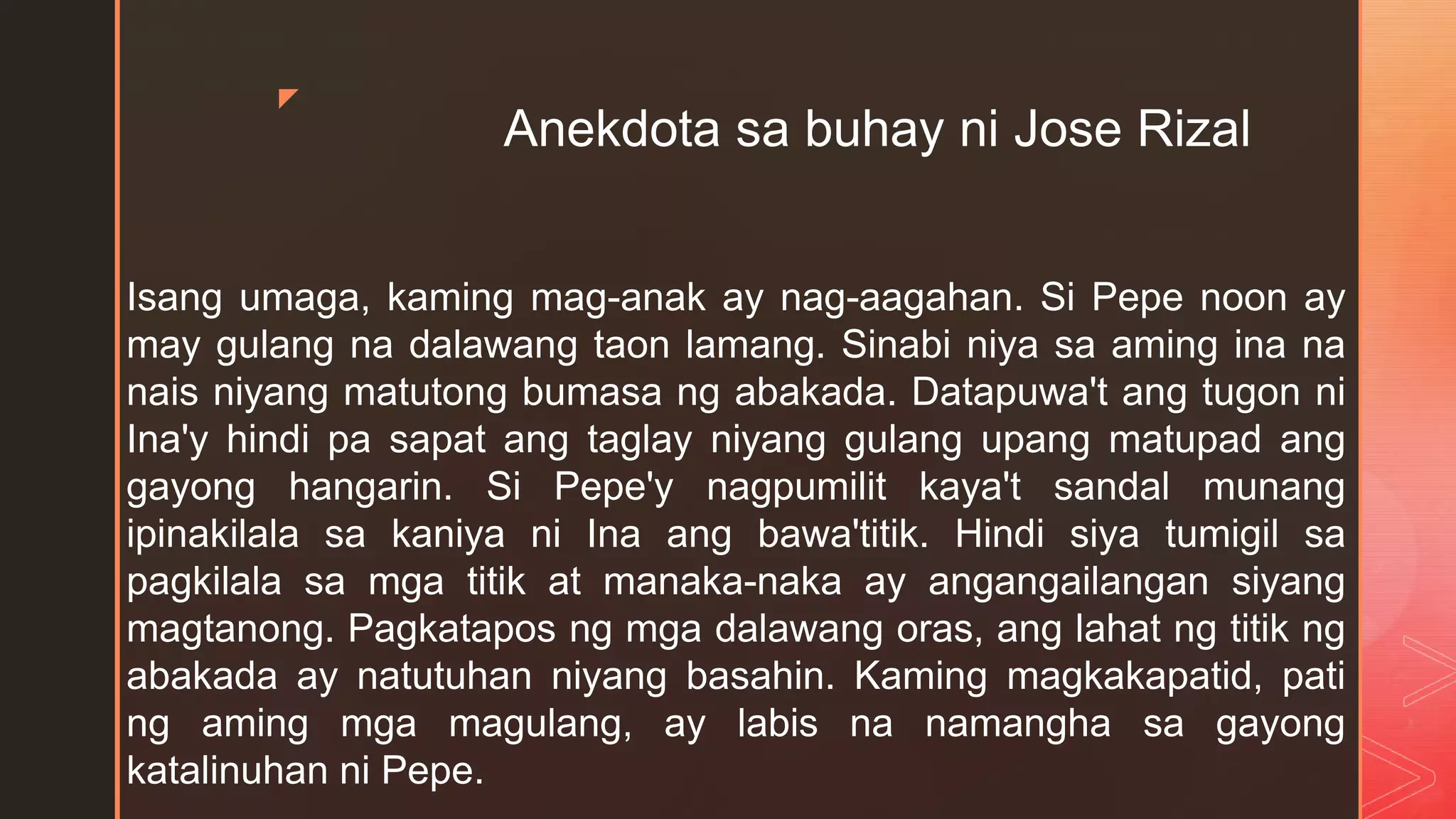 Anekdota FILIPINO 10 MODYUL 3 | PPTX