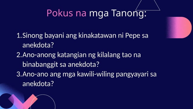 Anekdota ni Dr. Jose P. Rizal (Ang Tsinelas ni Pepe).pptx