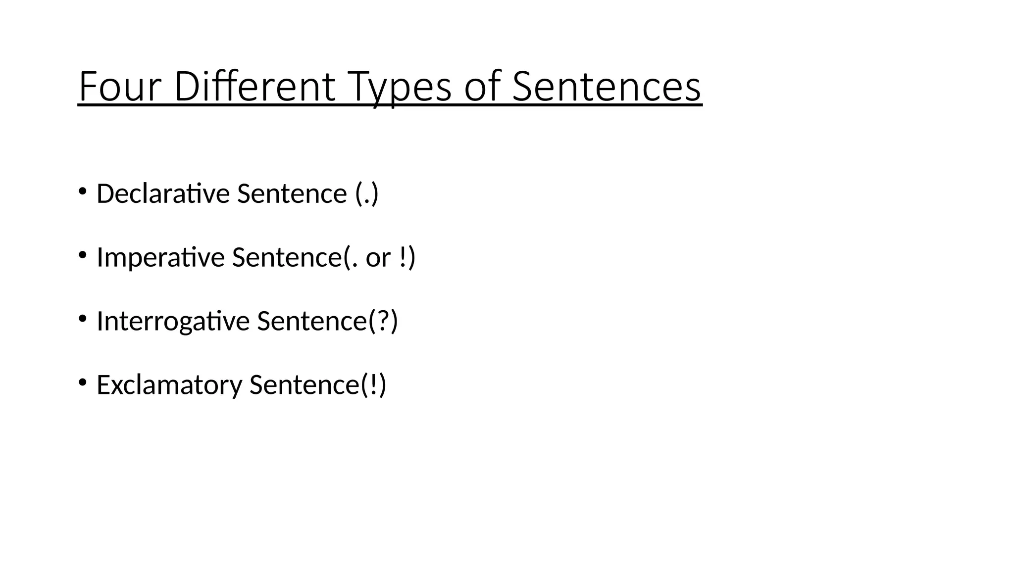 Imperative interrogative exclamatory sentence | PPTX