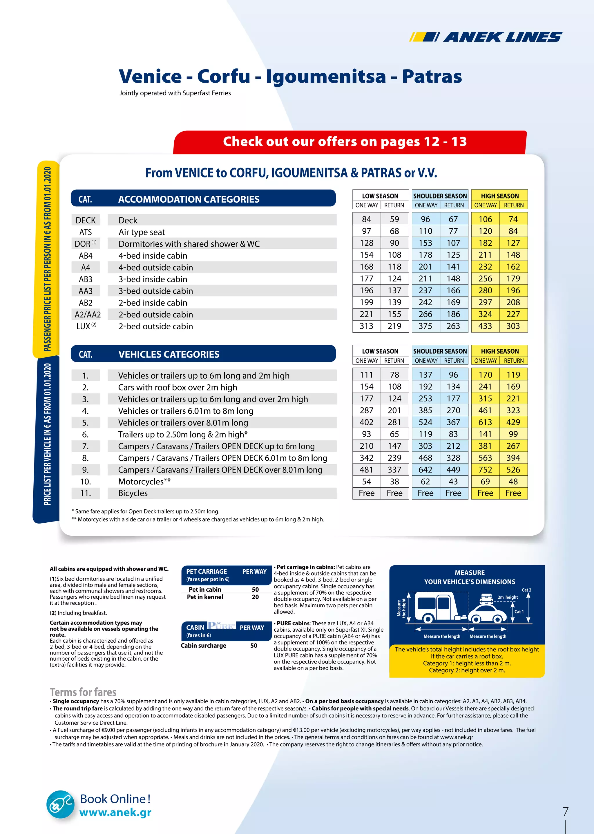 ANEK LINES :: Italy - Greece 2020 | PDF | Cruises | Travel Type