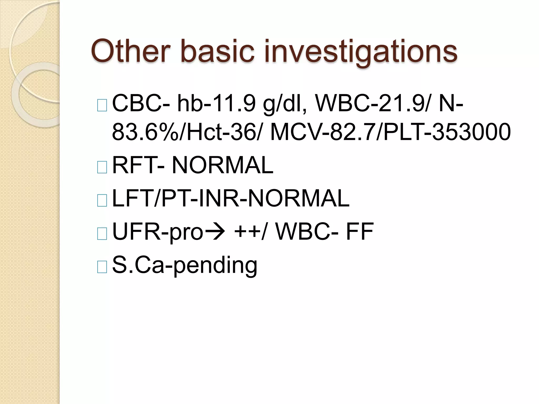 An elderly male with acute spastic paraparesis | PPTX