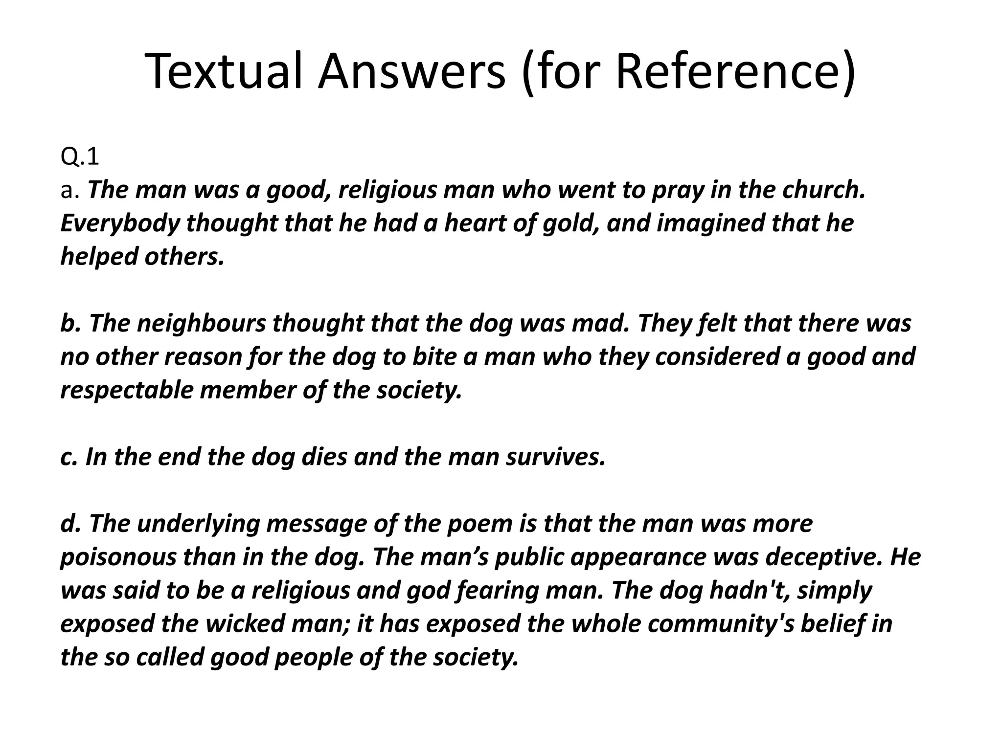 An elegy on the death of a mad (notes) (1) | PPTX | Dogs | Pets