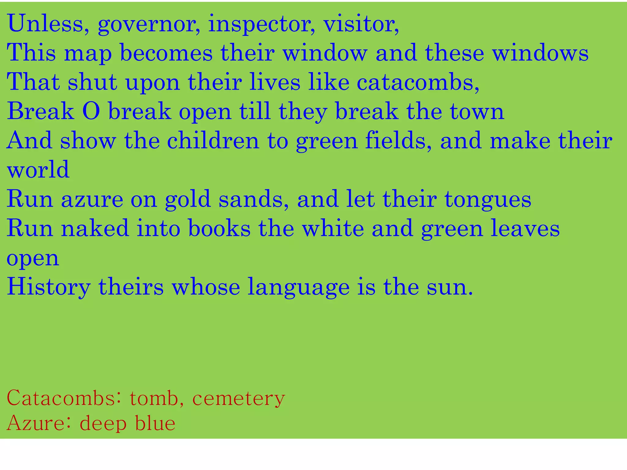 An elementary school classroom in a slum | PPTX