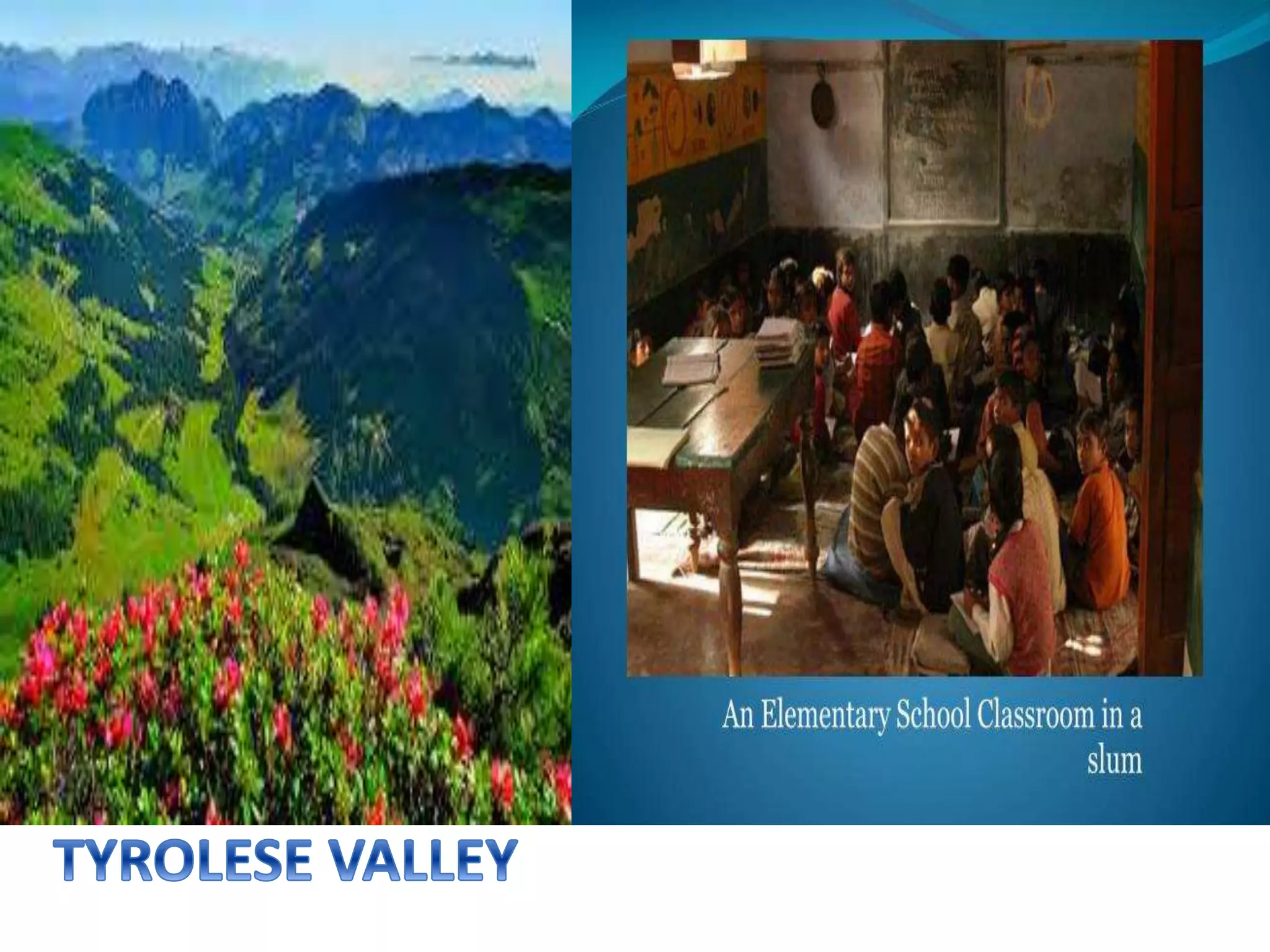 An elementary school classroom in a slum | PPTX