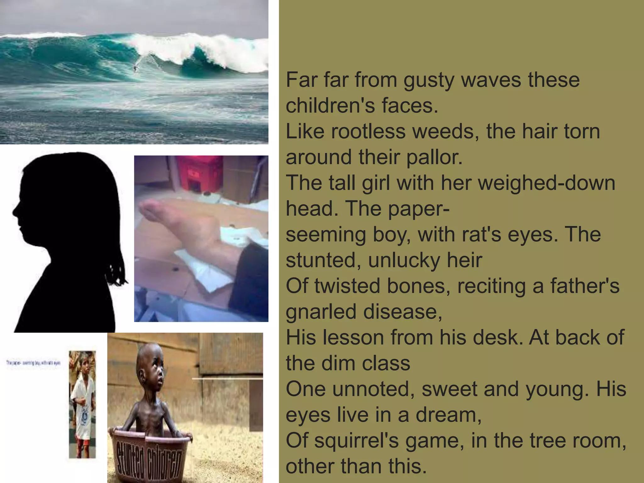 An elementary school classroom in a slum | PPTX