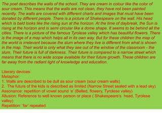 An elementary school classroom in a slum | PPTX