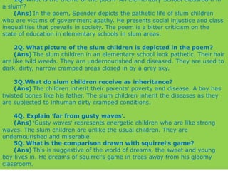 An elementary school classroom in a slum | PPTX