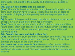 An elementary school classroom in a slum | PPTX