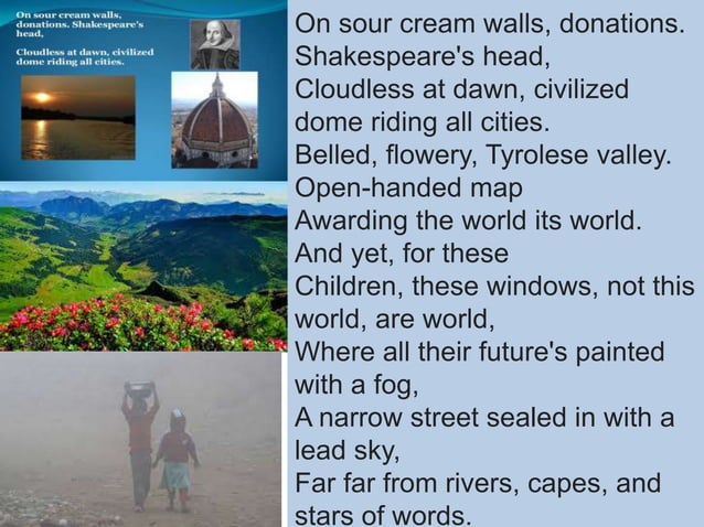 An elementary school classroom in a slum | PPTX