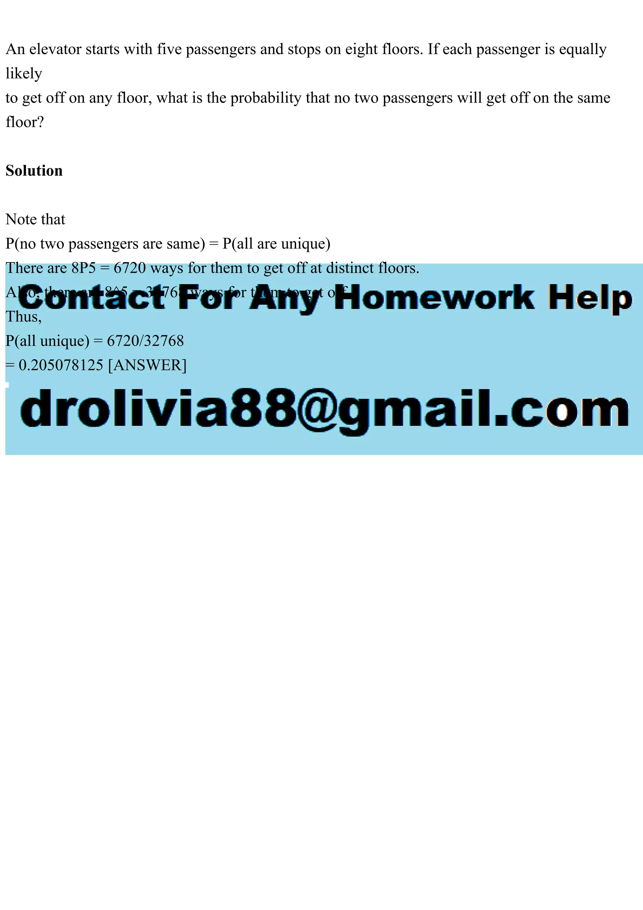 An elevator starts with five passengers and stops on eight floors. I.pdf