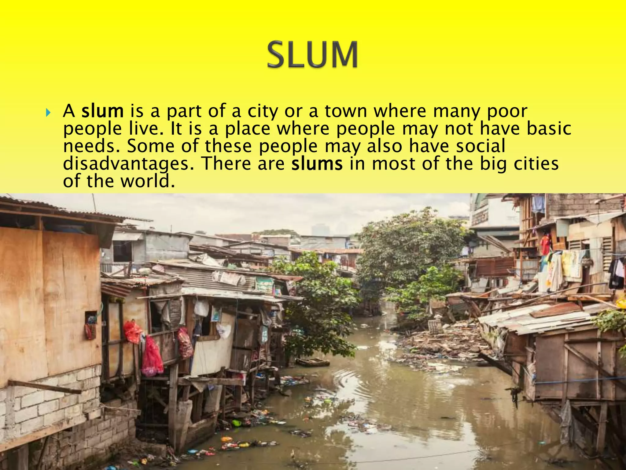 AN ELEMENTARY SCHOOL CLASSROOM IN A SLUM | PPTX