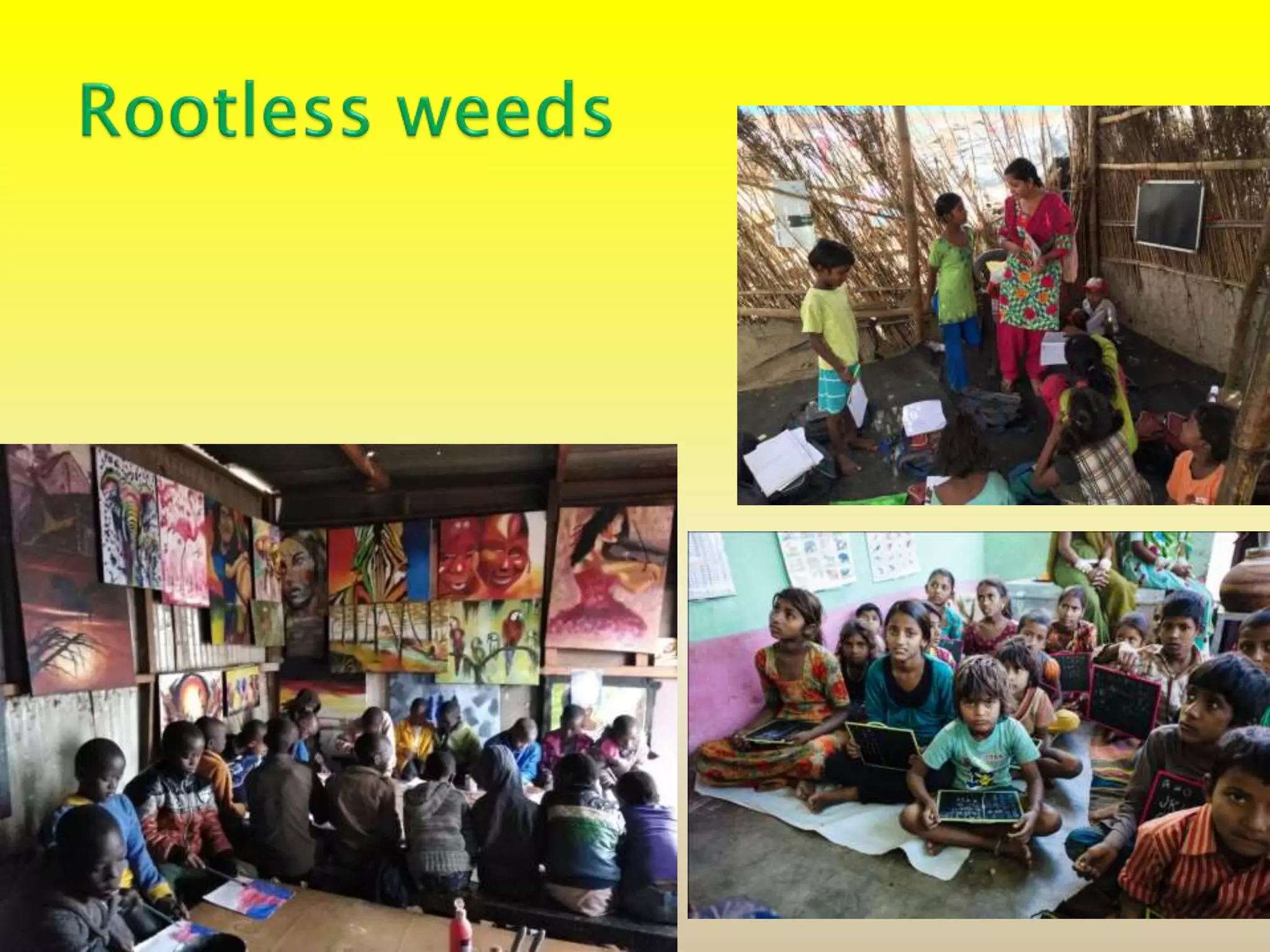 AN ELEMENTARY SCHOOL CLASSROOM IN A SLUM | PPTX