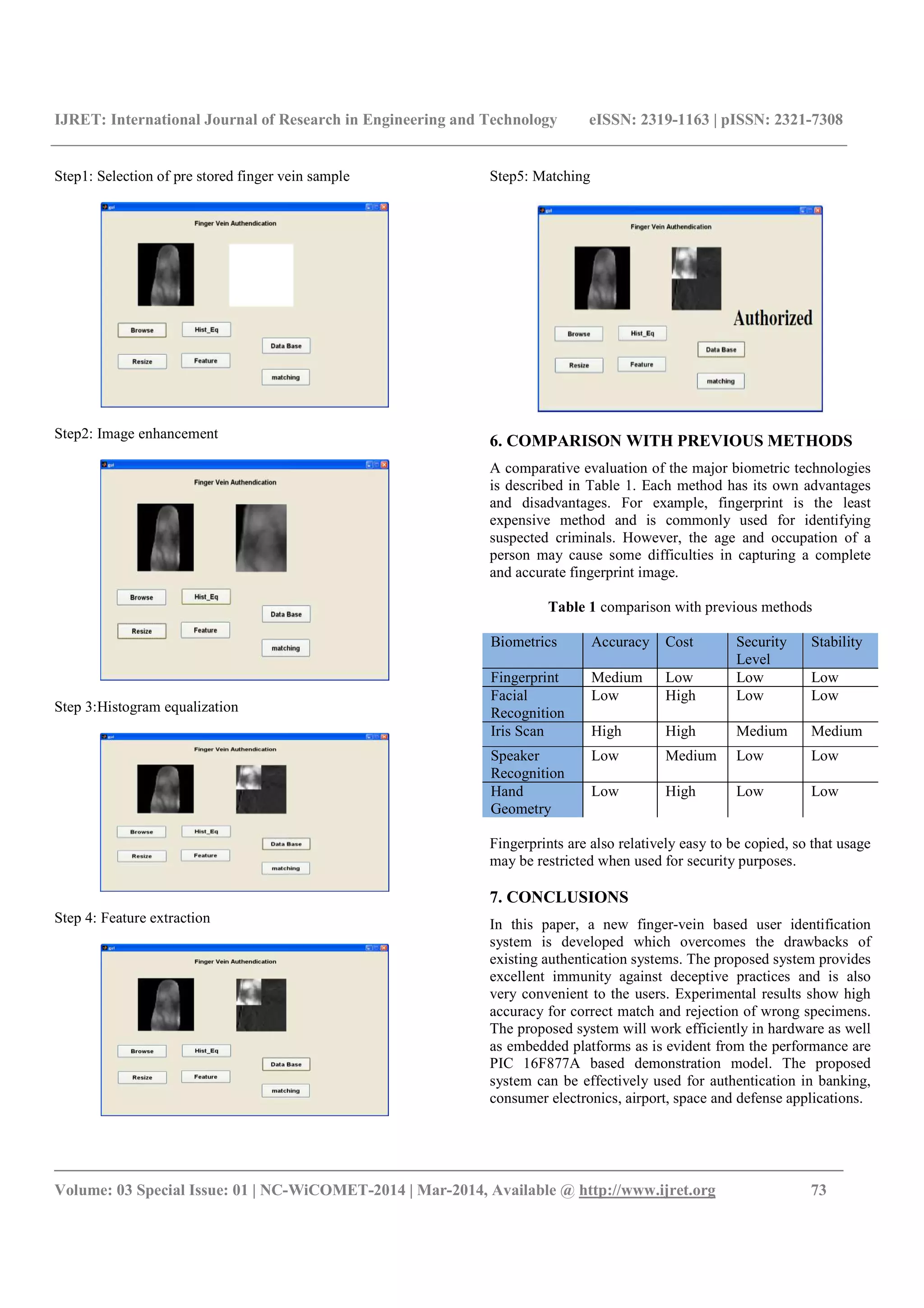An embedded finger vein recognition system | PDF