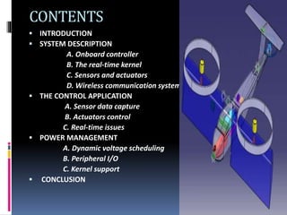 An embedded real time system for autonomous flight control | PPT