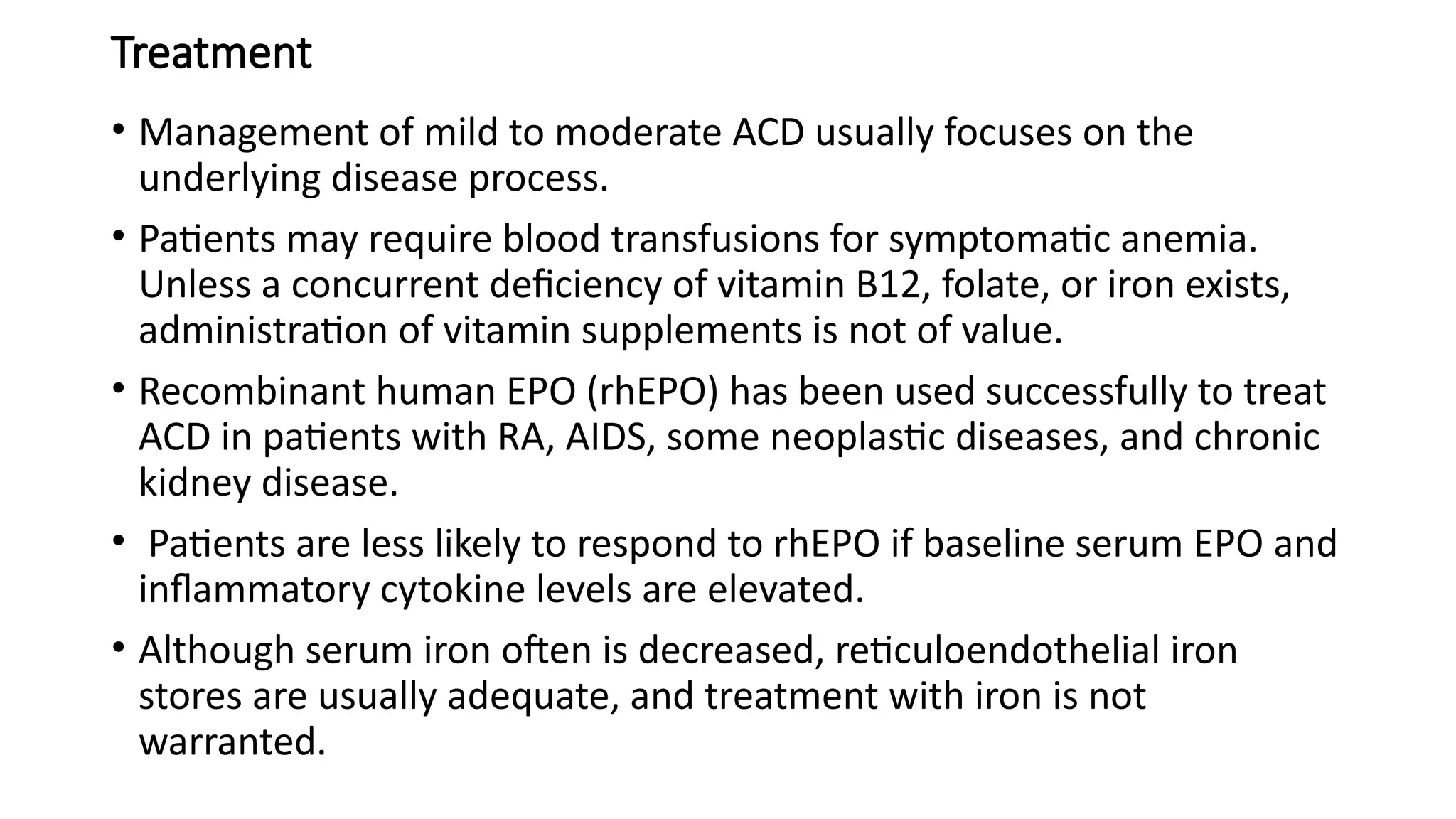 Anemia Management in Adults and Children | PPTX