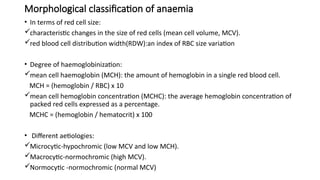 Anemia Management in Adults and Children | PPTX