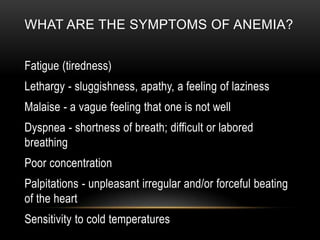 Anemia | PPT