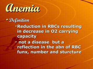 Anemia | PPT