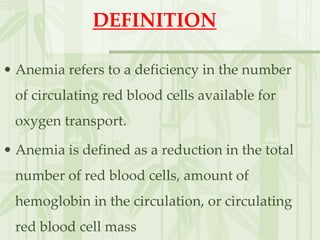 Anemia by anukannan | PPTX