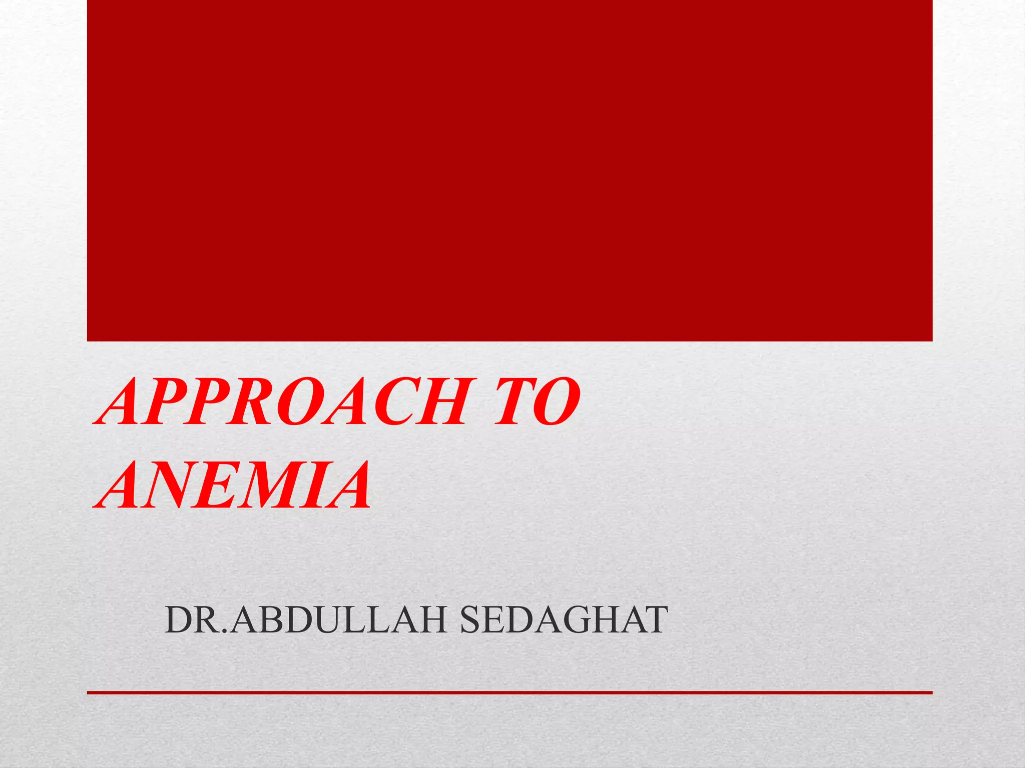 Anemia Ppt