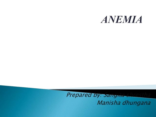 Anemia | PPT