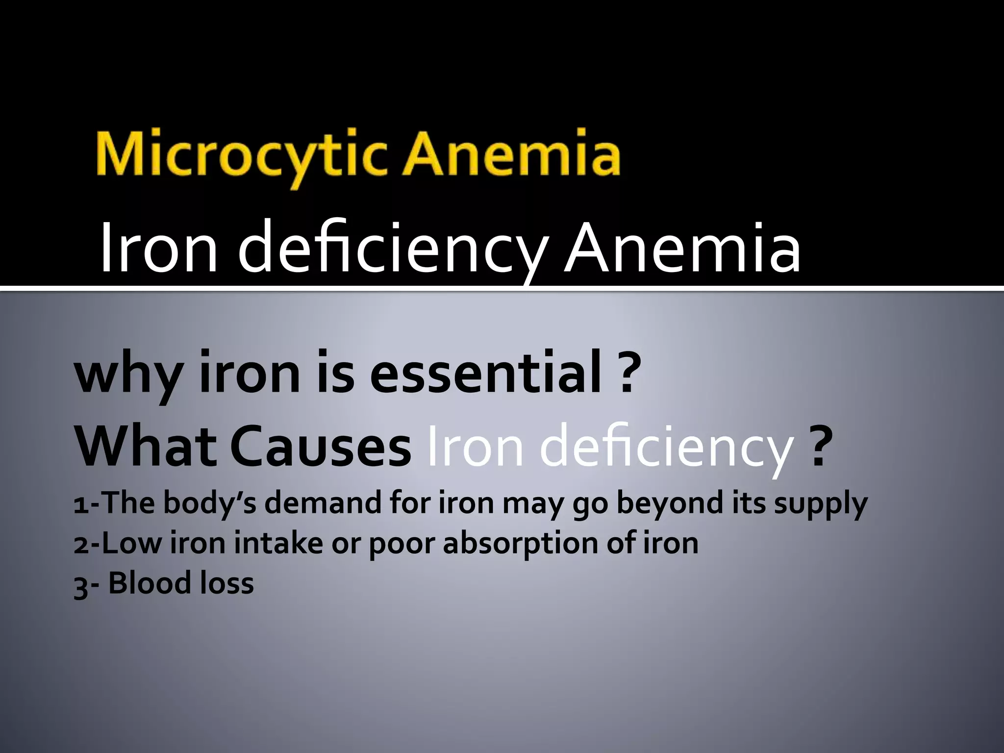 Anemia | PPTX | Blood Disorders | Diseases and Conditions