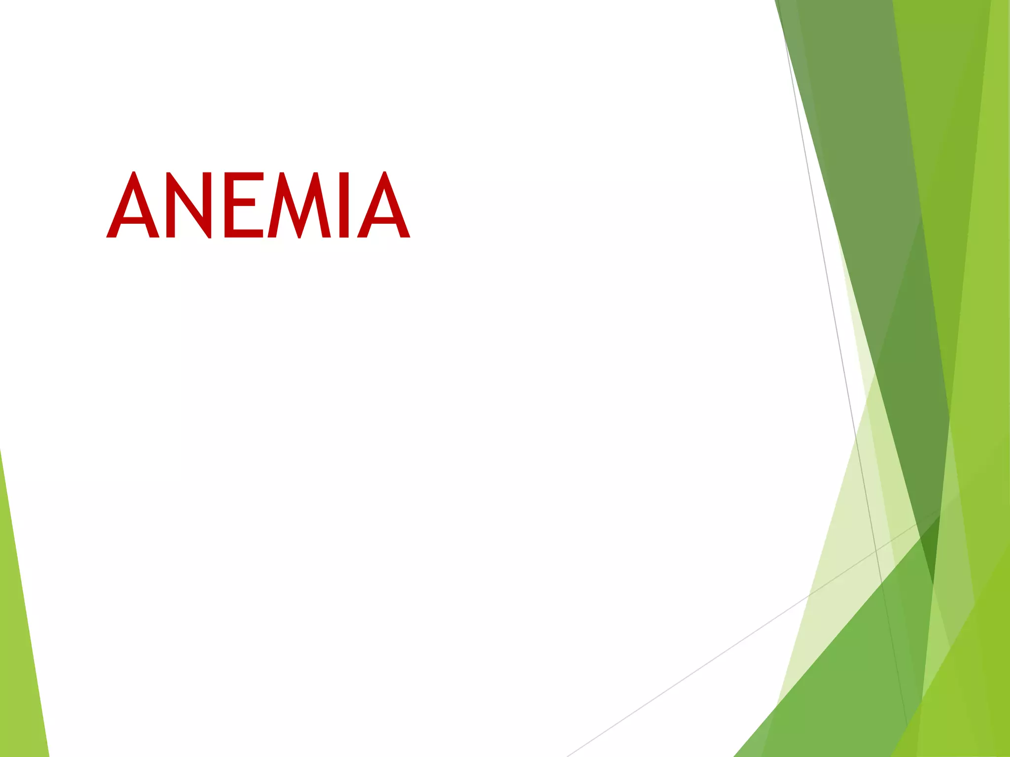 Anemia | PPT