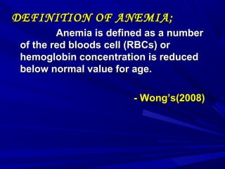 Anemia | PPT