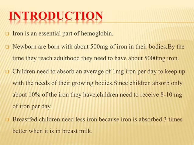 Anemia in child | PPTX