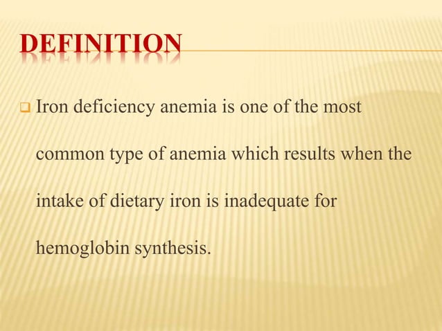 Anemia in child | PPTX