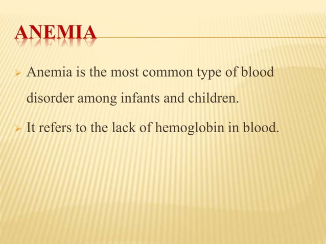 Anemia in child | PPTX
