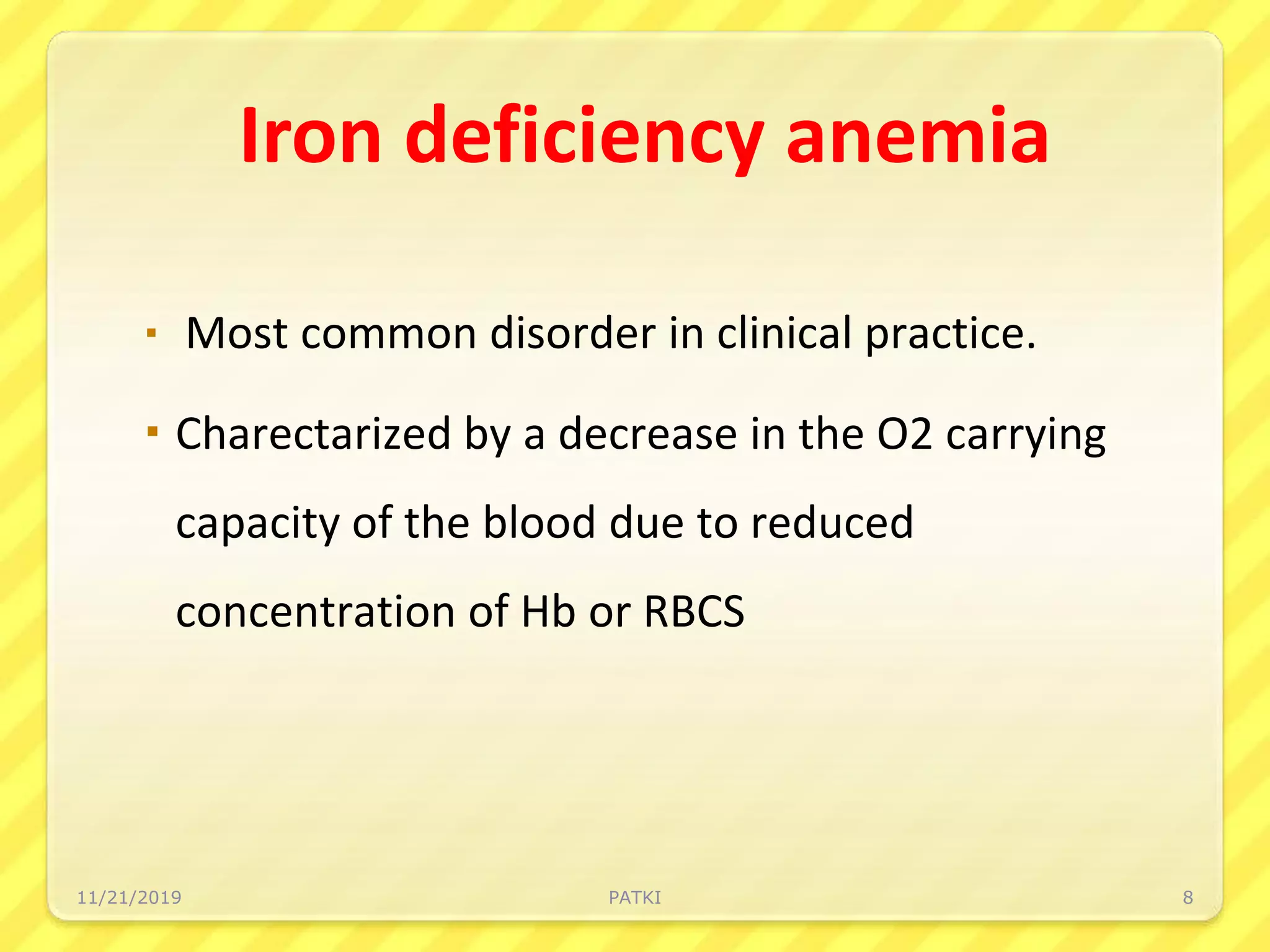 Anemia | PPT