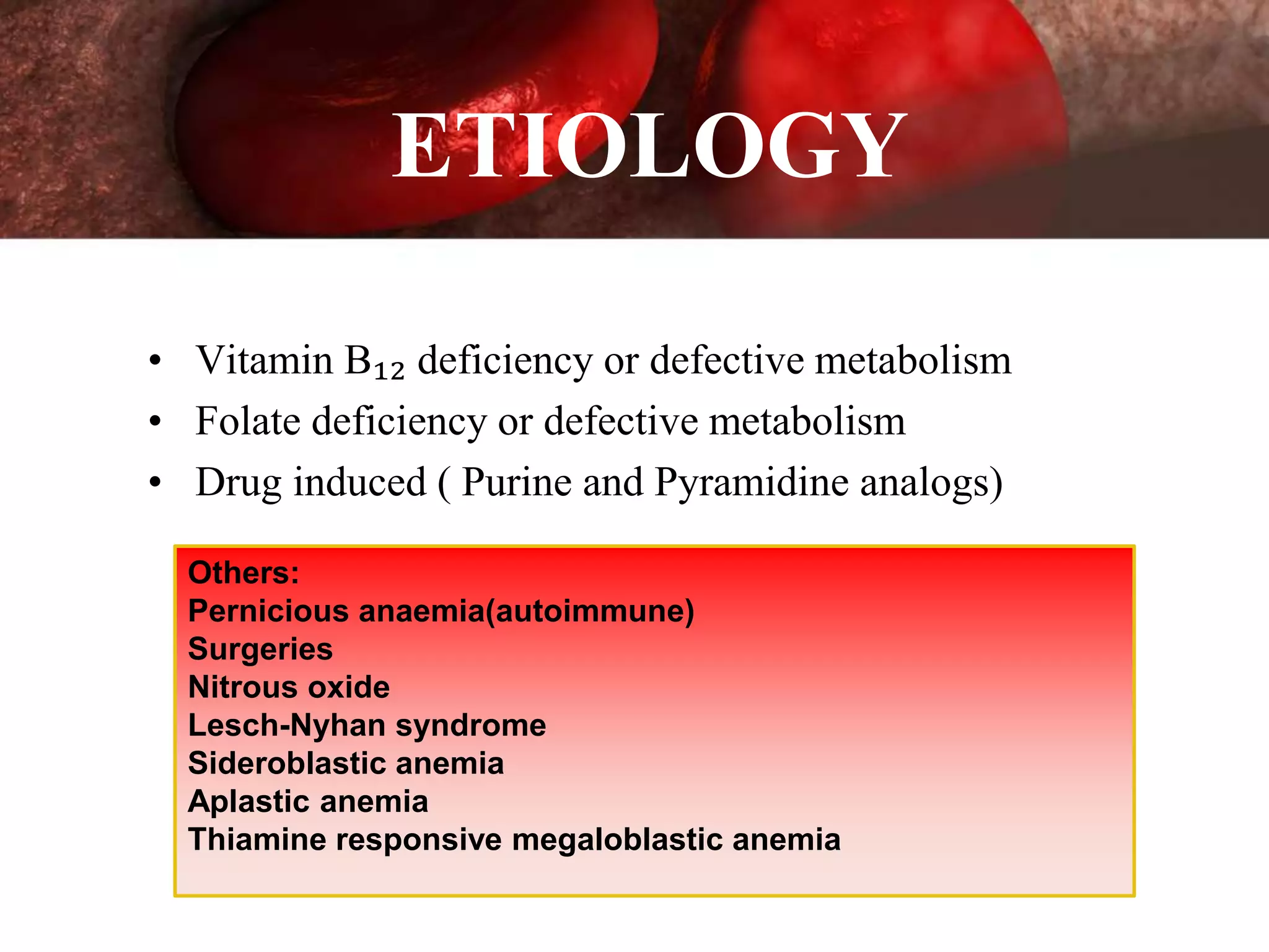 ANEMIA IN PEDIATRICS: IRON DEFICIENCY ANEMIA, MEGALOBLASTIC ANEMIA ...