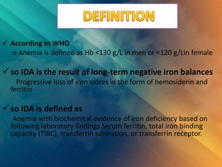 Anemia. PPT | PPTX